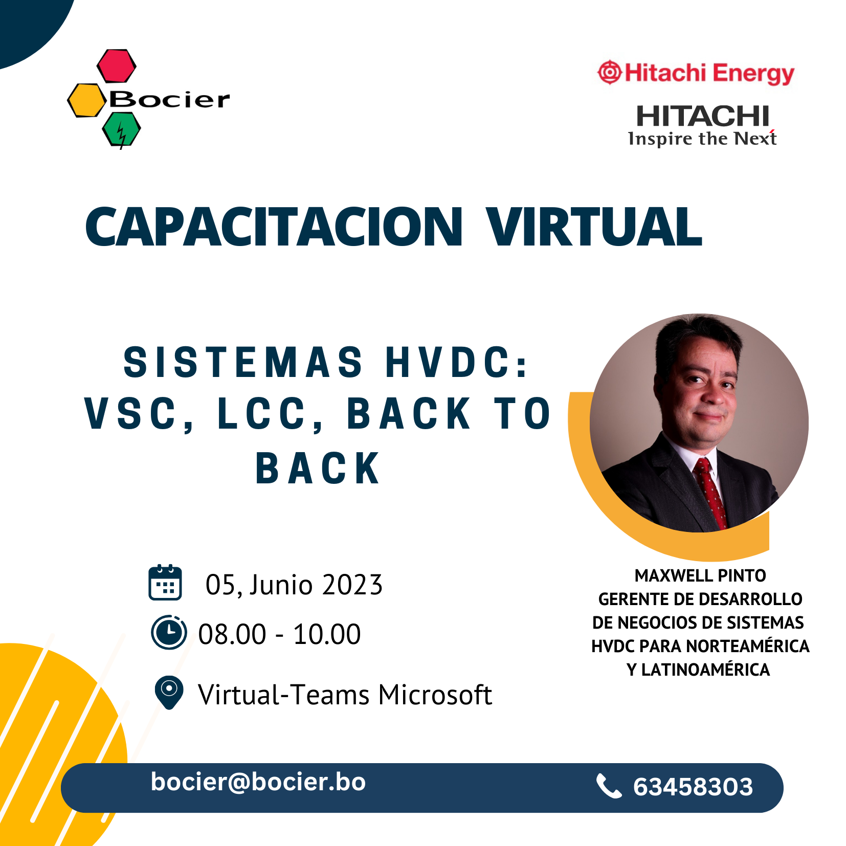Curso virtual de: “SISTEMAS HVDC: VSC, LCC, BACK TO BACK” | BOCIER